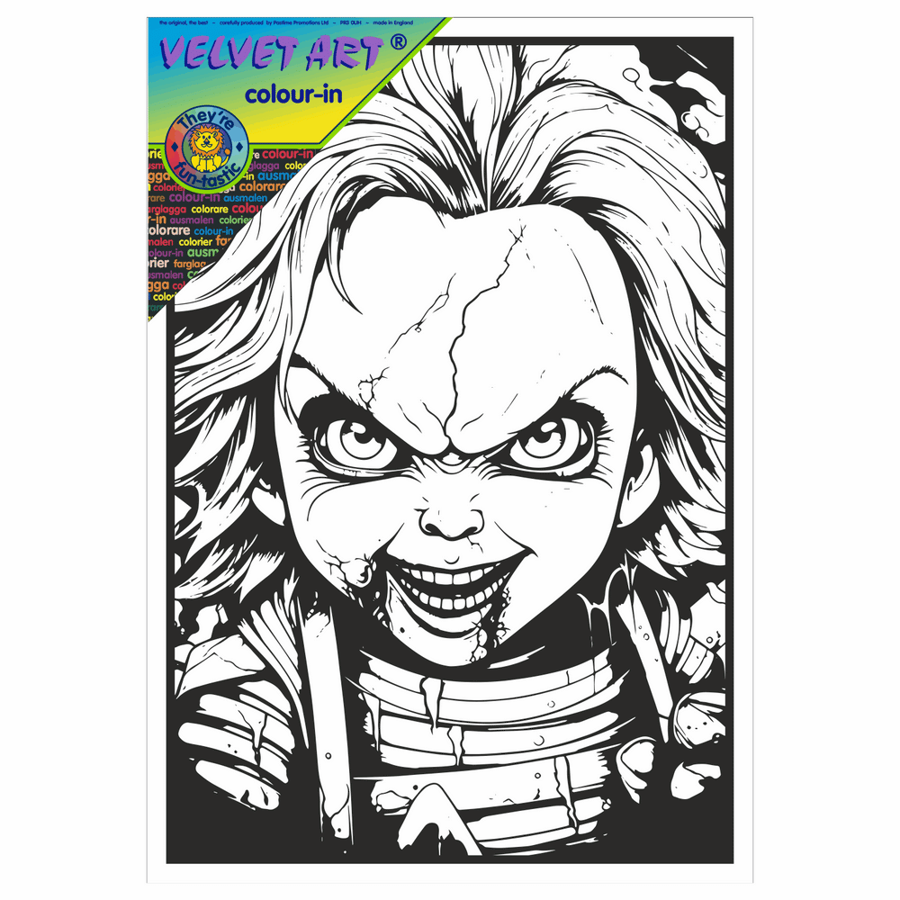 Velvet Art - Famous brand of flocked colouring pictures.