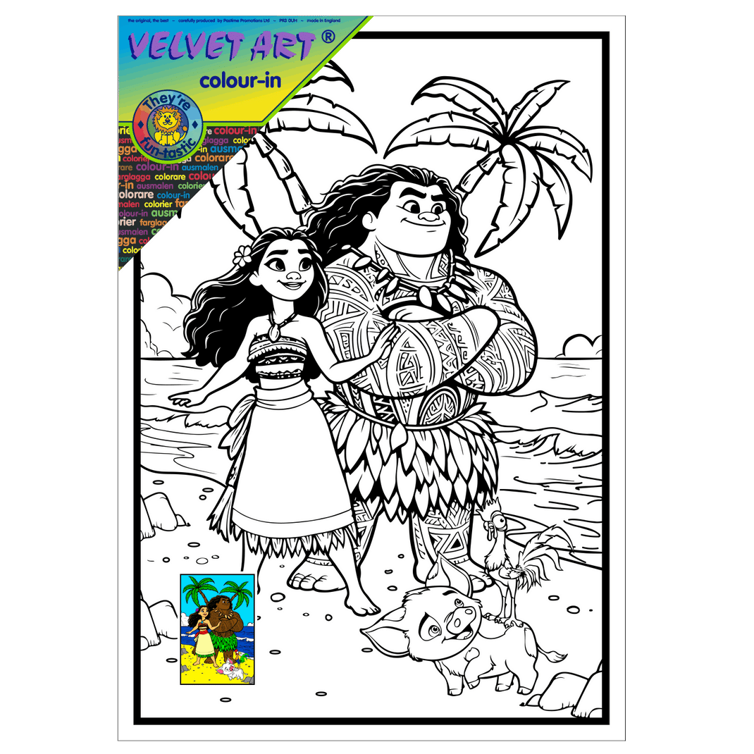 Velvet Art - Famous brand of flocked colouring pictures.