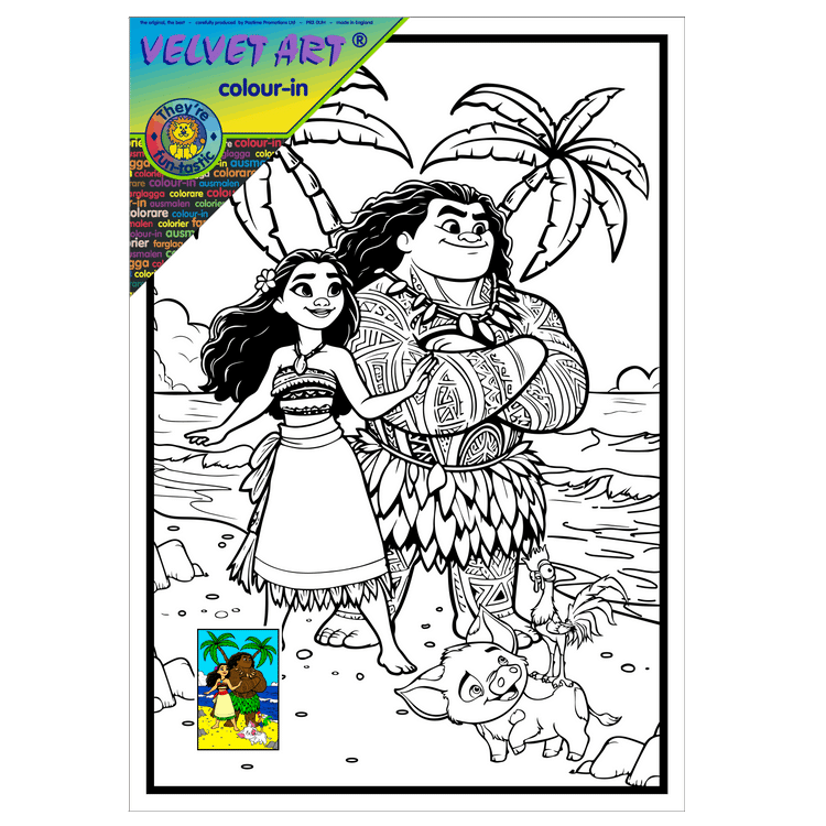Velvet Art - Famous brand of flocked colouring pictures.
