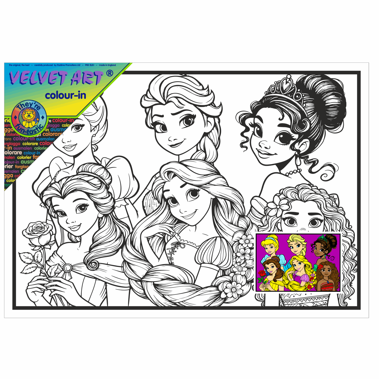 Velvet Art Colouring - Circle of Life Picture