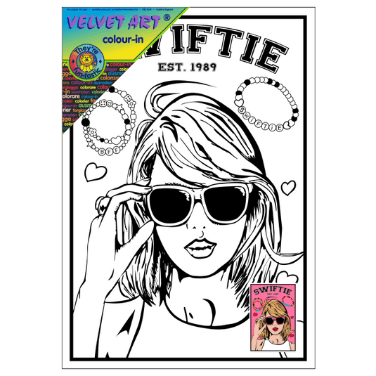 Velvet Art - Famous brand of flocked colouring pictures.