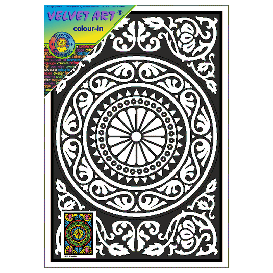 Velvet Art - Famous brand of flocked colouring pictures.